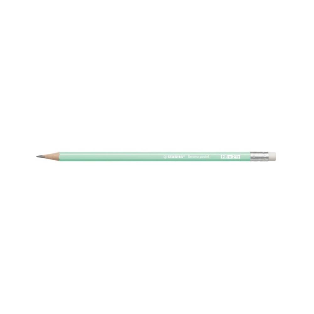 Stabilo "Swano HB Pastellgrüner Bleistift mit Radierer - Stylischer und ...